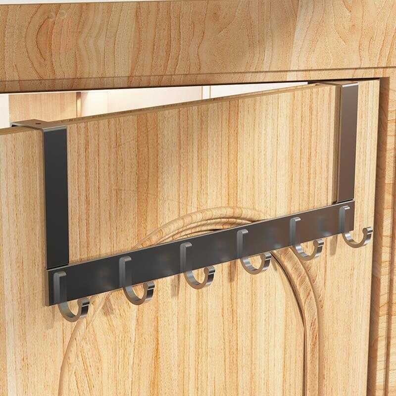 Door hook at the back of the door, non perforated hanging clothes rack ...