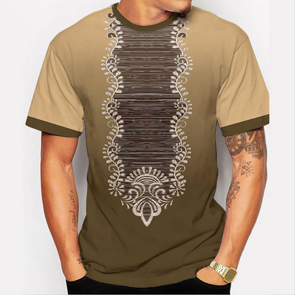 2025 Philippine Modern Balong Style Men's Round Neck Short -sleeved ...