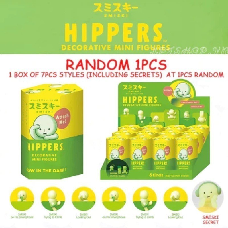 Smiski Hippers Series Glow In the Dark Sonny Angel Mystery Box Figures ...