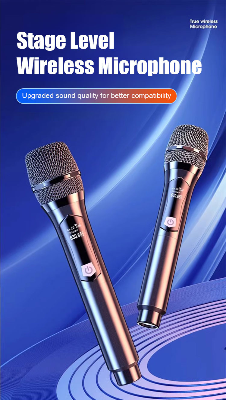 Home wireless microphone set with performance singing sound card ...