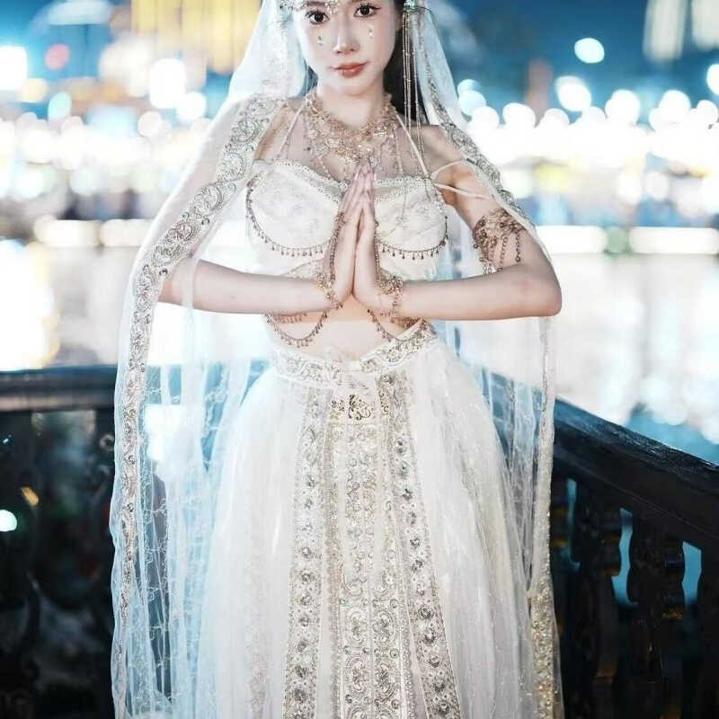 Hanfu Feitian Female Summer Exotic Dance Costume Xishuangbanna Dai ...