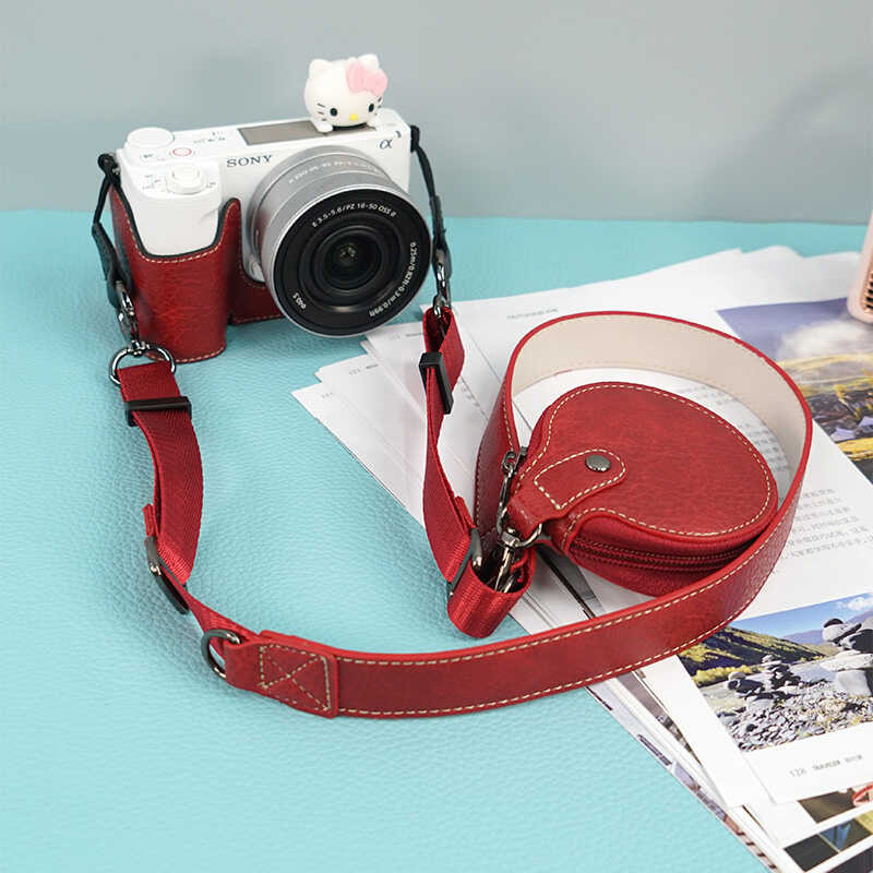 Fit for Sony / Sony Zve 10 second-generation bag camera, real leather ...