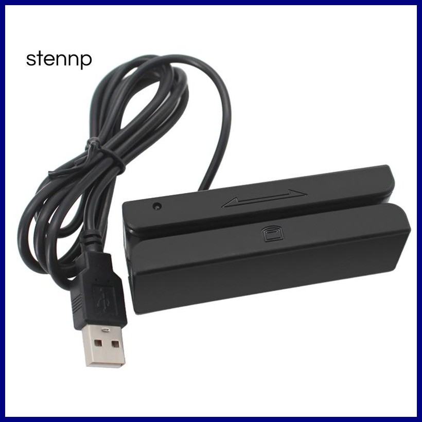 MSR90 USB Magnetic Strip Card Reading Machine Card Reader Stripe 3 ...