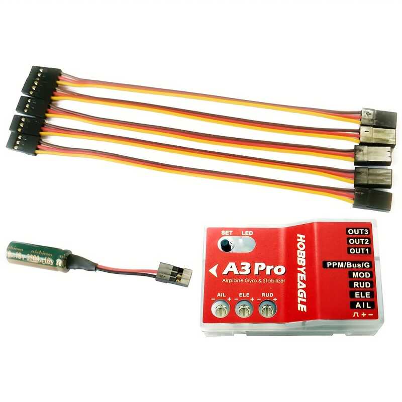 / A3 Pro V2 6-Axis Gyro Remote Control Flight Controller Stabilization ...
