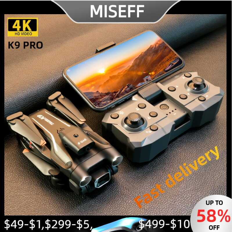 2023 MGA bagong K9 PRO Mini Drone Propesyon 4K HD Camera Optical Flow ...