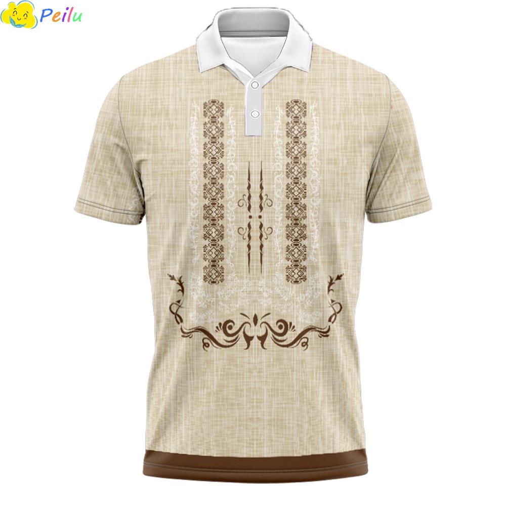 PL2 Philippine Ethnic_ Tribal Modern Barong Polo Shirt [Ready Stock ...