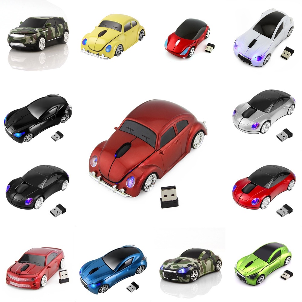 Computer Mouse Wireless Mouse Car Shape Ergonomic Optical Mouse Gaming ...