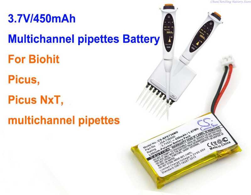 Cameron Sino 450mAh Multichannel pipettes Battery SA 736000 for Biohit ...