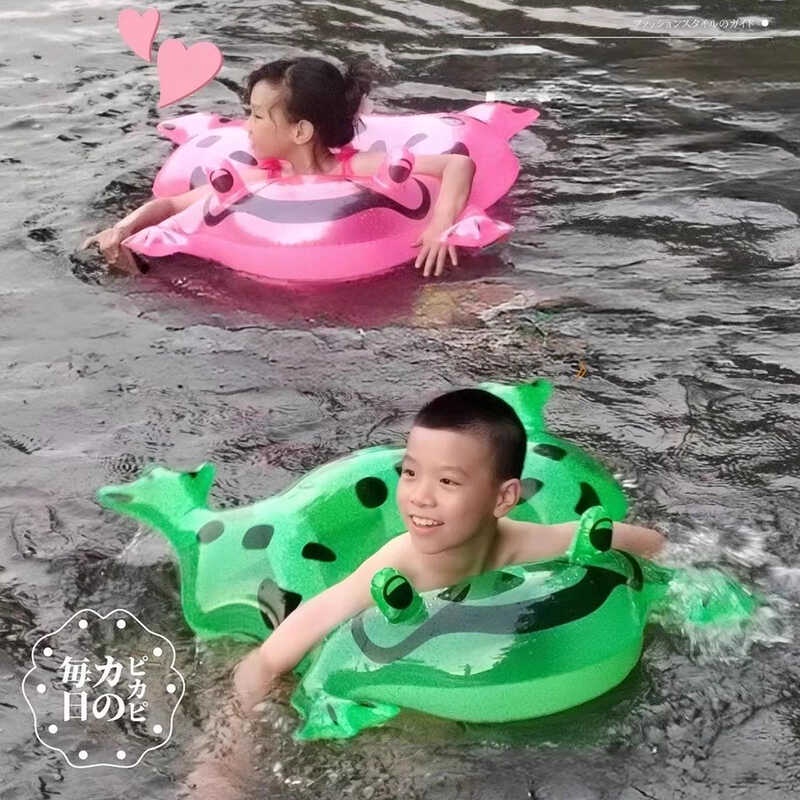 Frog Swimming Pool Toys Pool Floats for Kids Iatable Beach Floaties for ...