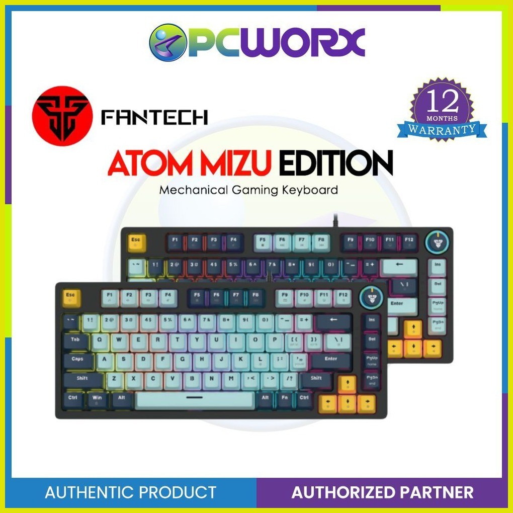 Fantech MK875 V2 ATOM 81-Key Wired Hot-Swappable Mechanical Keyboard ...