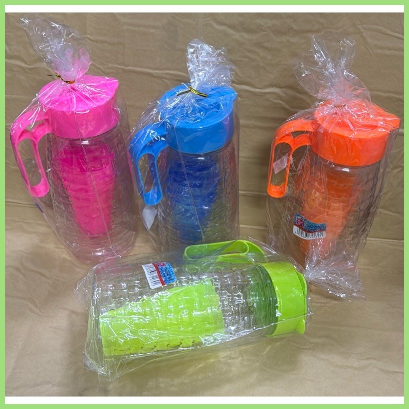 transparent plastic pitcher set with glass (pitchel) | Shopee Philippines