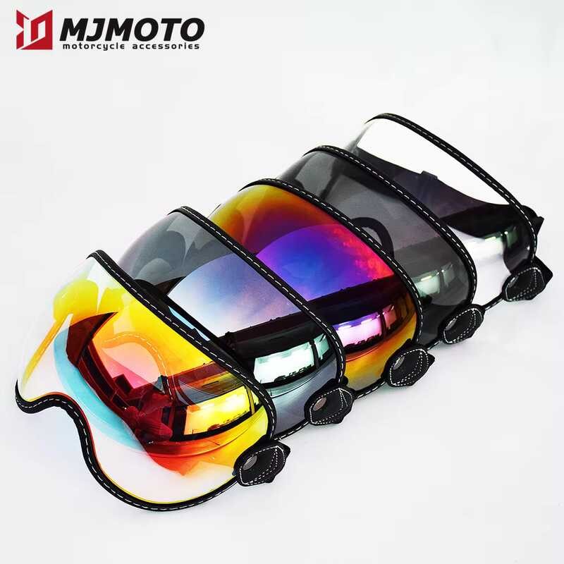 For Bell Moto 3 Motorcycle Helmet Bubble Shield Visor Lens For Shoei Ex ...