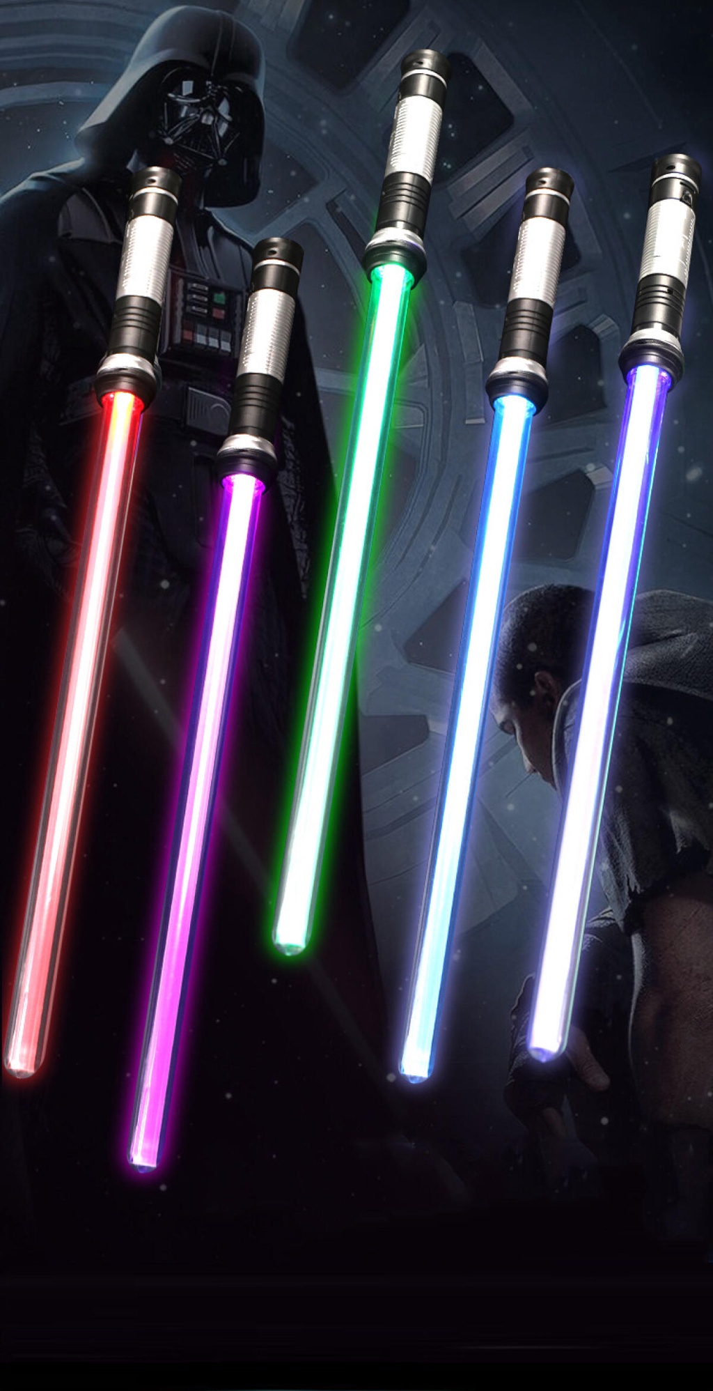 COLDPLAY-Star Wars Lightsaber Sound Effect Flash Stick Laser Double ...