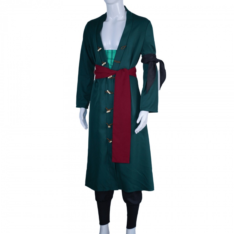 2nd Roronoa Zoro Cosplay Costume Outfits One Piece Kimono Robe ...
