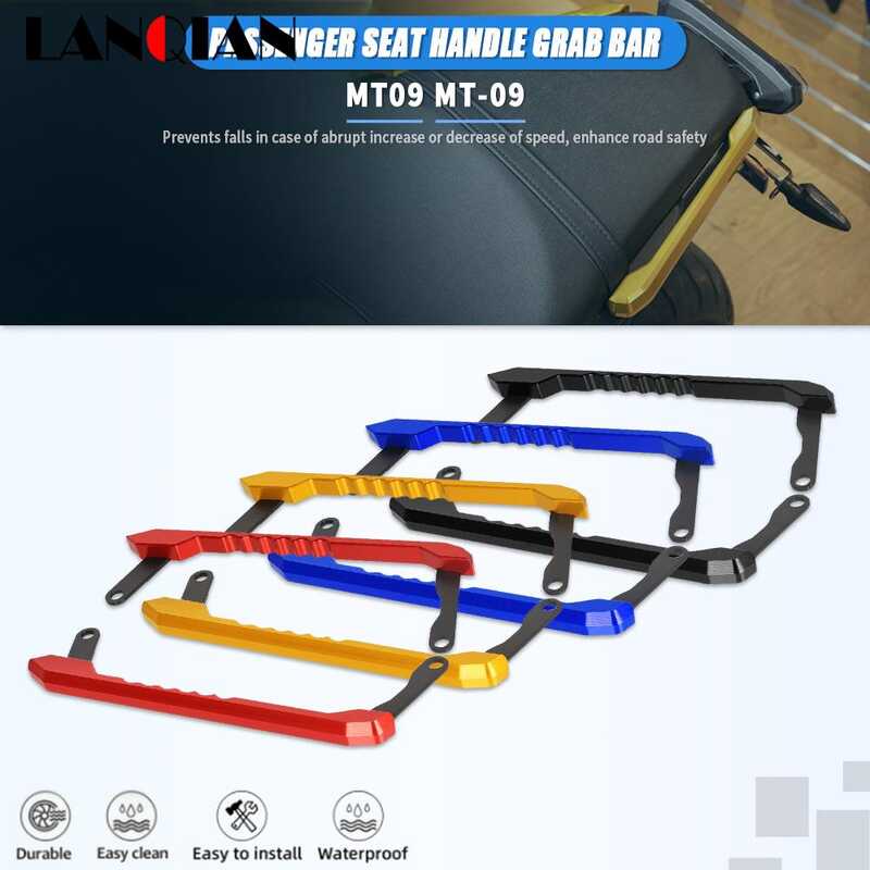 Motoforti Motorcycle Passenger Grab Bar Armrest Tail Rear Seat Rail ...