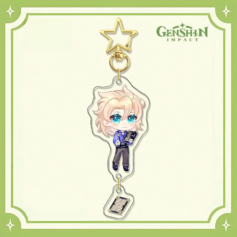 Genshin impact Albedo Tighnari mezzanine standee keychain badge acrylic ...