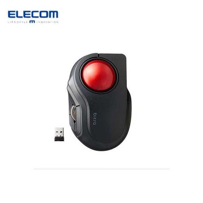 ELECOM bitra Trackball Mouse, 2.4GHz Wireless / Bluetooth, Finger ...