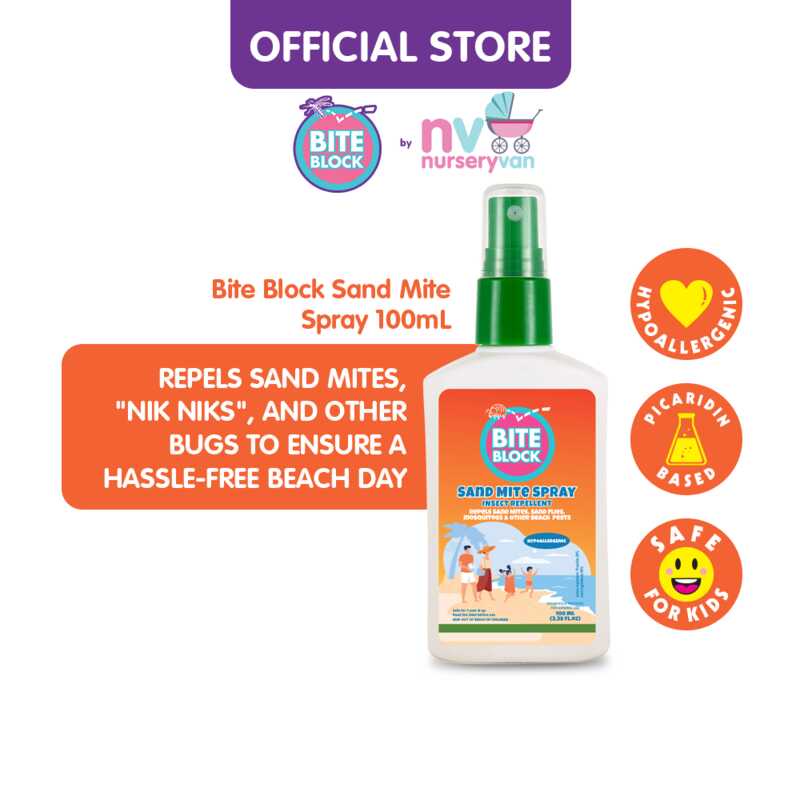 Bite Block Sand Mite Anti "Nik Nik" Spray 100mL | Shopee Philippines