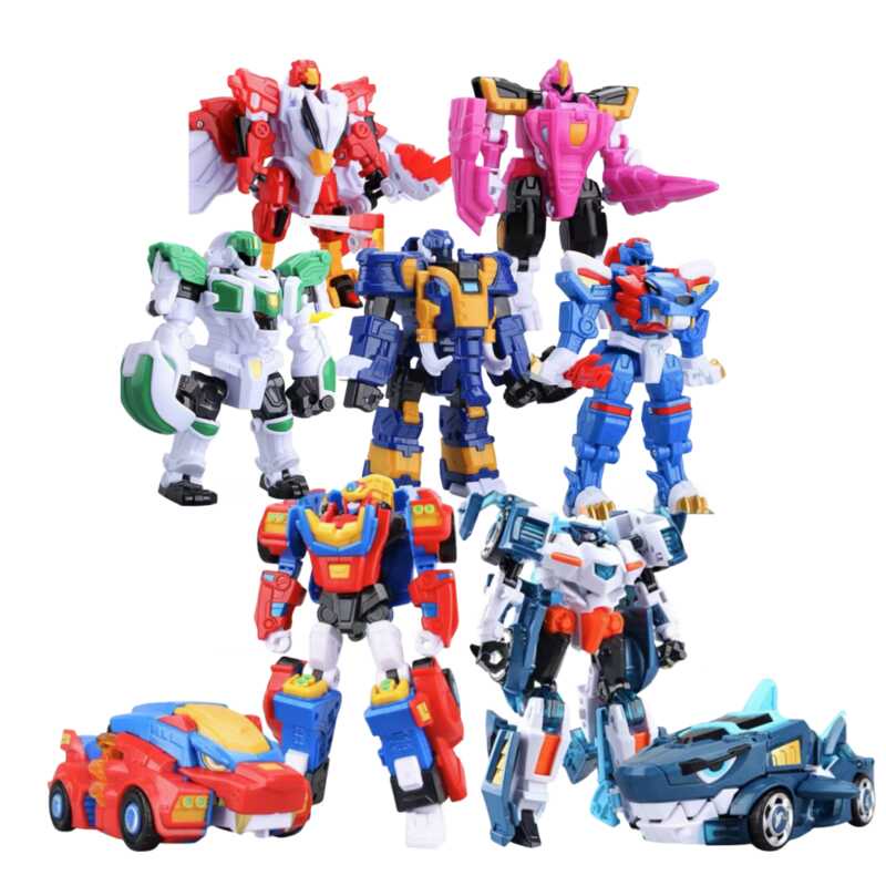 Mini Force Transformation Robot Toys Action Figures Beast King Power ...