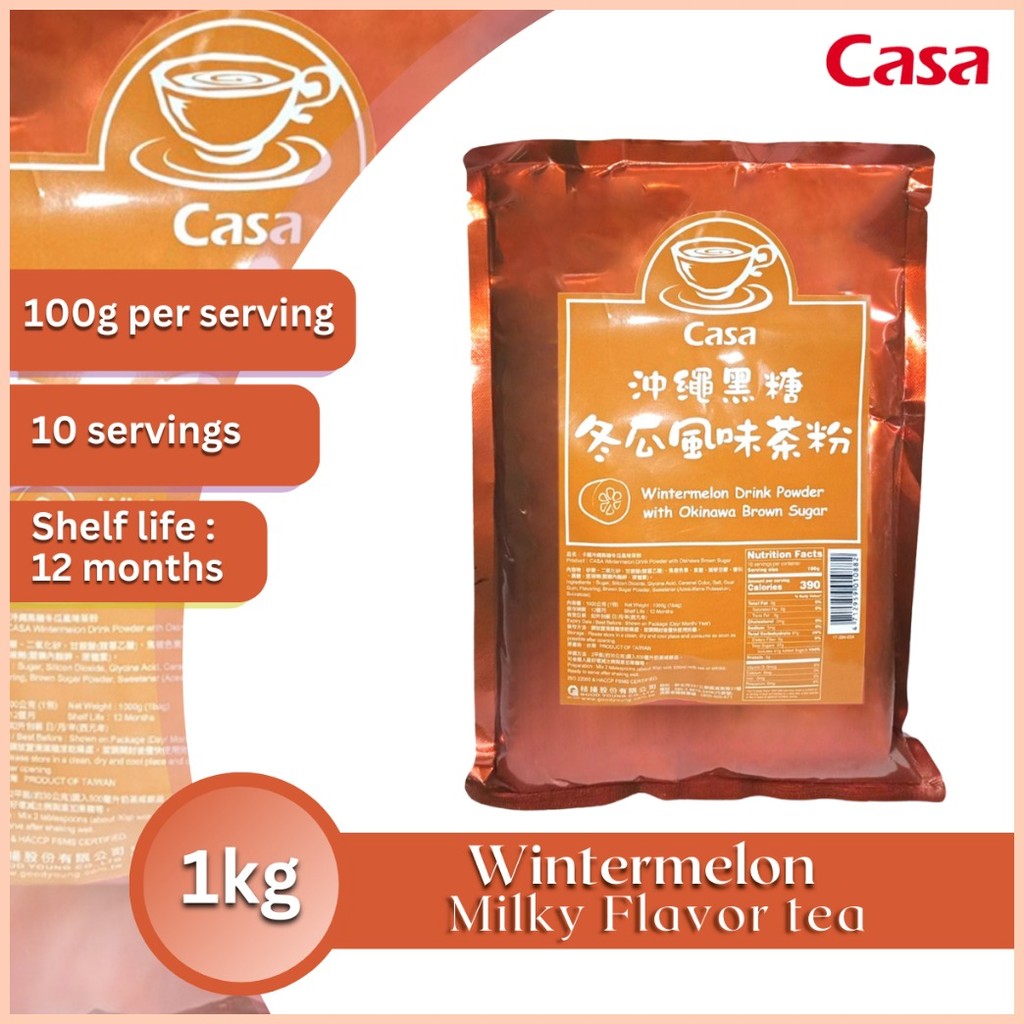 ஐ ⚽︎ Casa Winter Melon Milky Flavor Tea Powder 1kg | Shopee Philippines