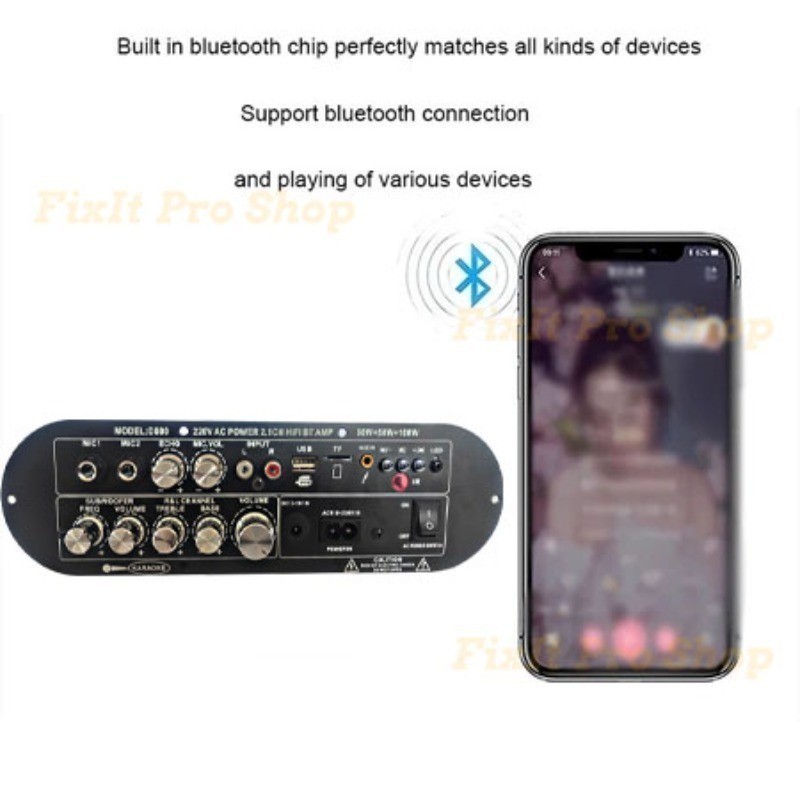 2.1 Channel Bluetooth Multi-function Digital Power Amplifier Board High ...