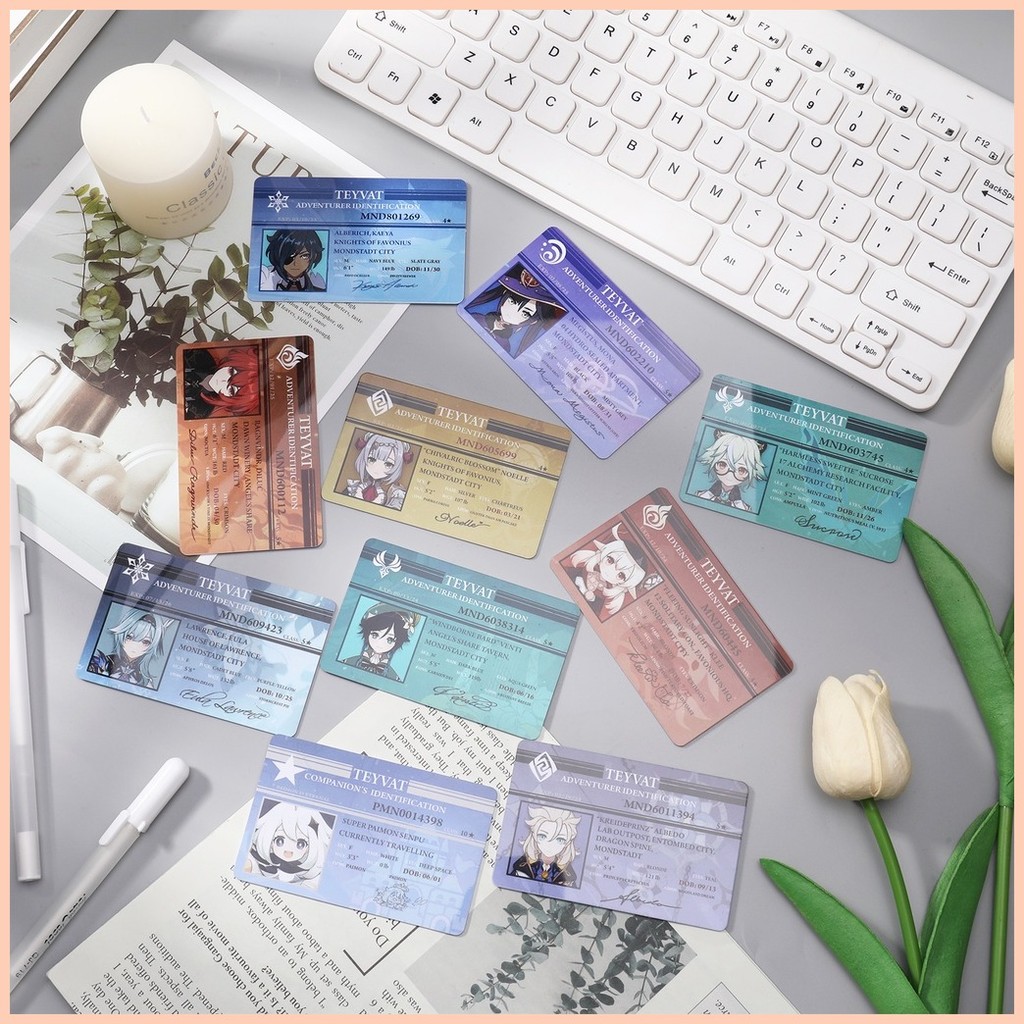 ๑ ﹊ BEEP Genshin Impact Adventurer Identification ID Card Liyue ...
