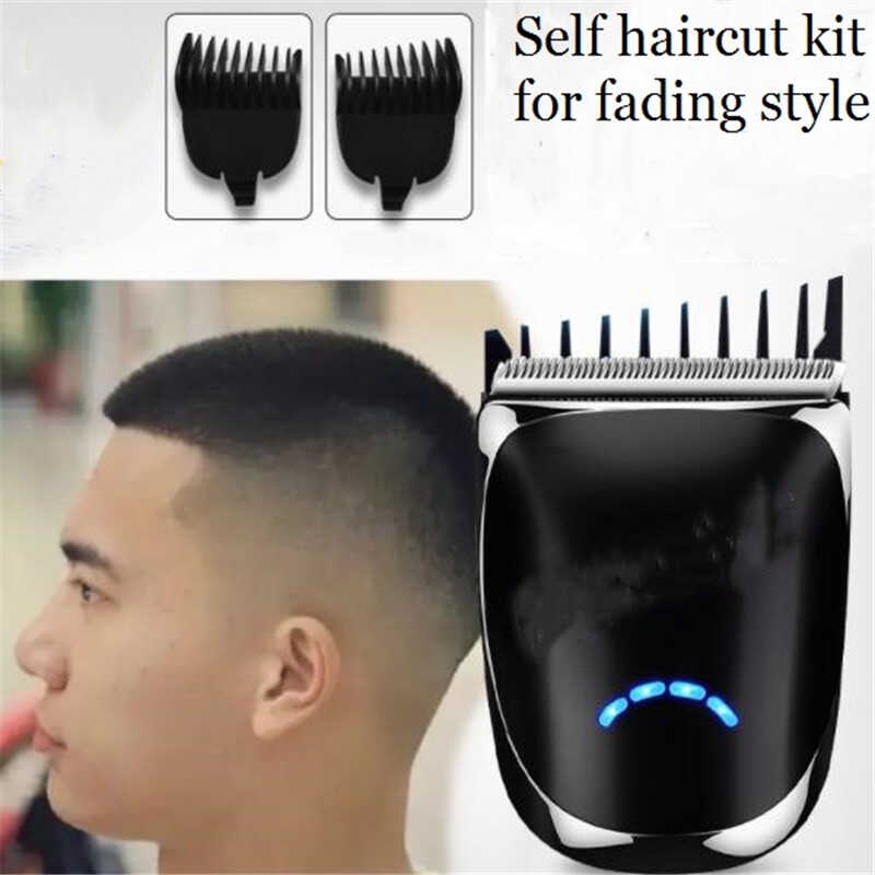 Washable Electric Self Hair Trimmer Self-Cut Haircut Kit Fade Style ...