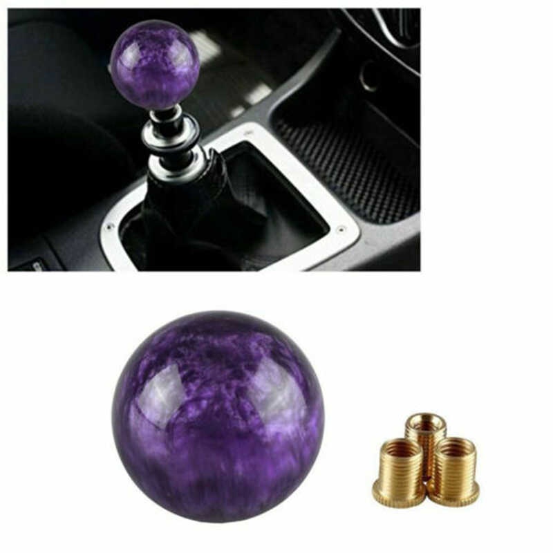 Acrylic Plastic+Copper Purple Universal Manual 5 Speed Car Gear Stick ...