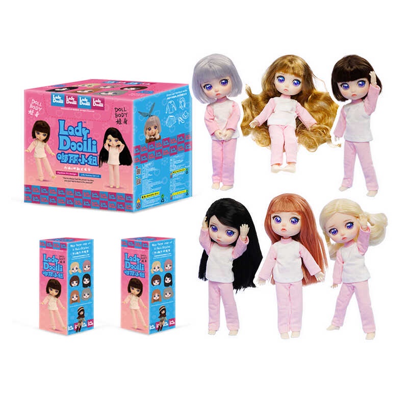 Lady Doolli Series Doll All 6 Piece Blind Box Toys Ob11 Bjd Dolls ...