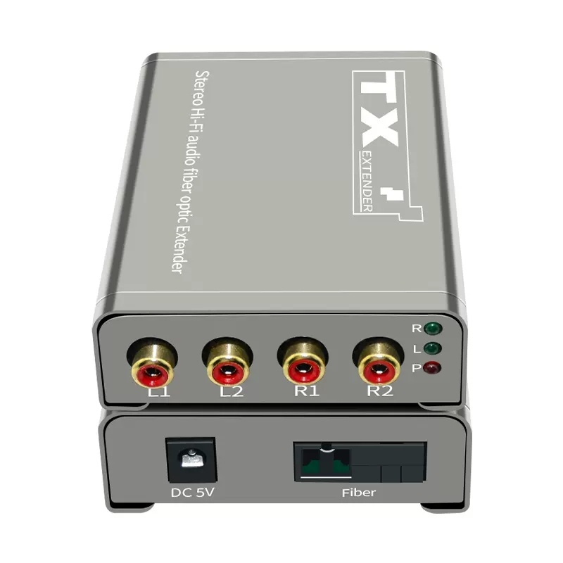 4 Channel 20Km RCA Audio Fiber Extender over Fiber Optic Cable 20Km ...