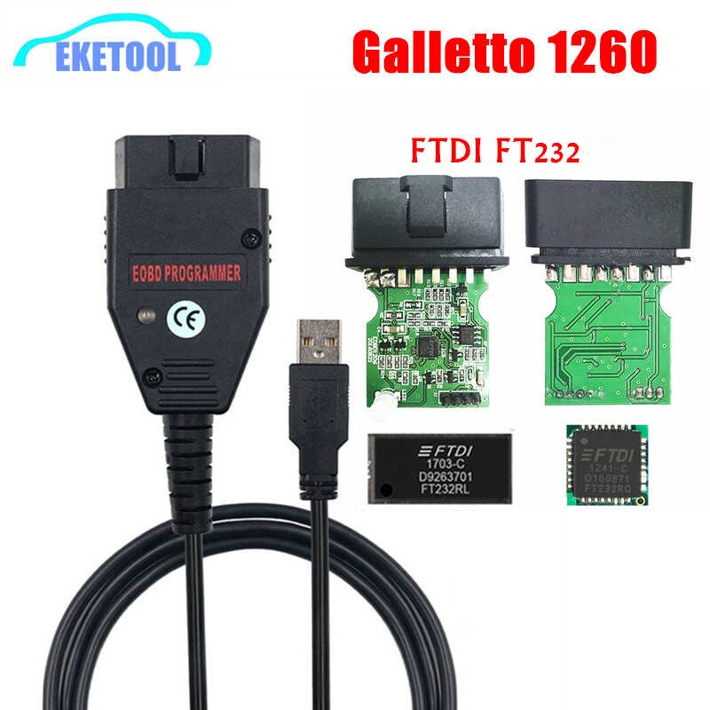 Galletto 1260 FTDI Ft232rq RL EOBD ECU Programmer Basahin Ang Isulat ...