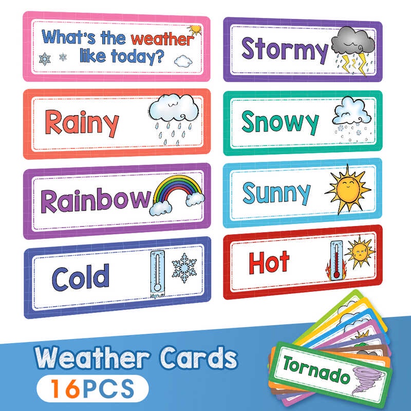 16 PCS Mga bata na nagtuturo ng flash cards ng panahon Pagtuturo ng ... 16 PCS Mga bata na nagtuturo ng flash cards ng panahon Pagtuturo ng ...