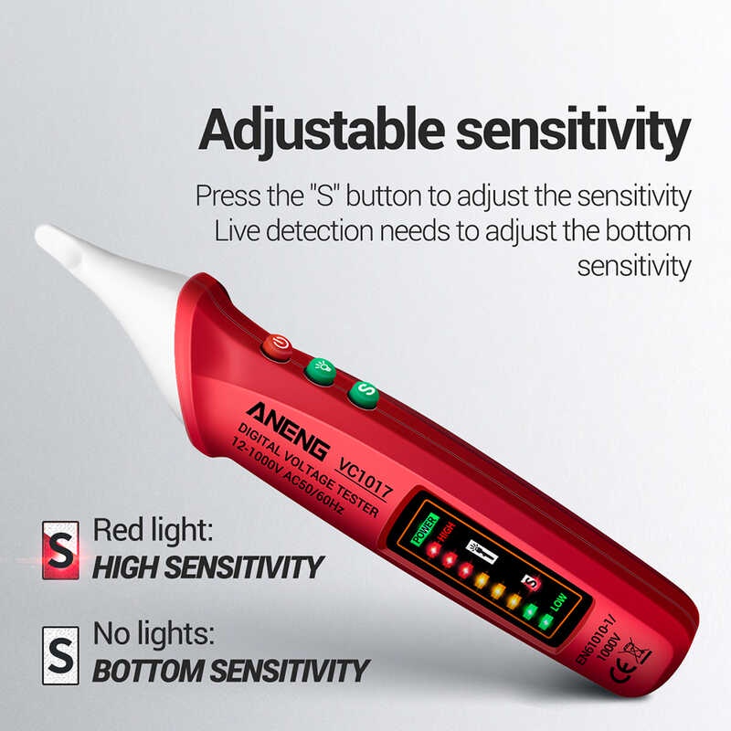 LED Electric Sensor Tester Pen Digital Voltage Meter Detector Power ...