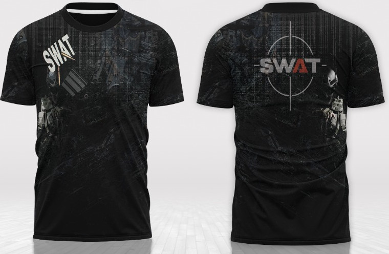 Fully sublimated swat Tactical TSHIRT free custom name logo -Adults and ...