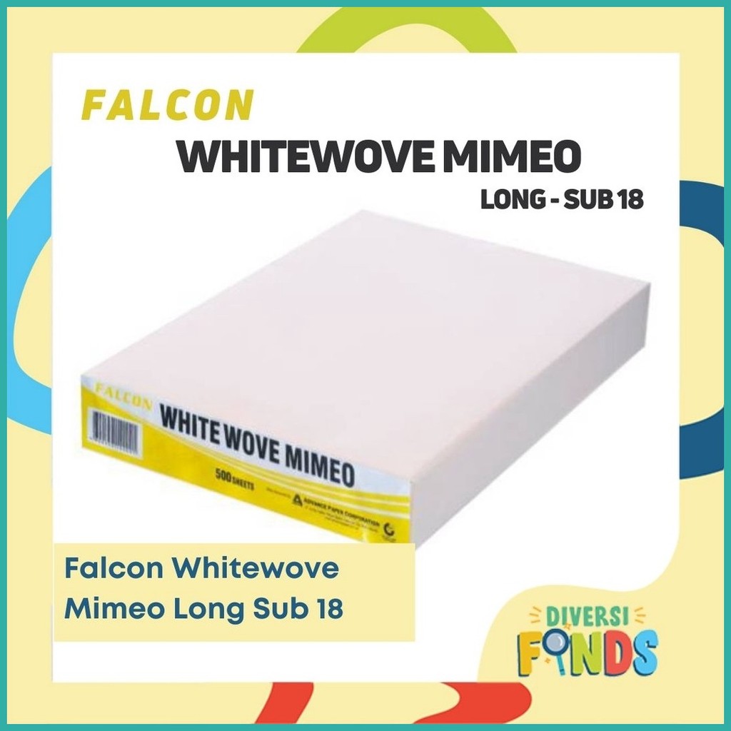 Falcon Sub 18/63GSM Thick Whitewove Mimeo Paper / Newsprint Paper Long ...