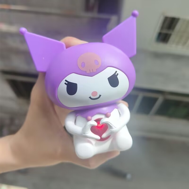 Sanrio Heart Show Love Kuromi Cinnamoroll Cute Luminous Doll Couple Toy ...