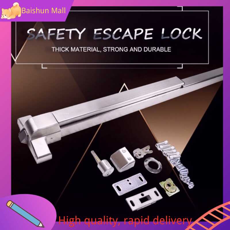 Stainless Steel Security Escape Fire Rated Push Type Rim Panic Exit Bar ...