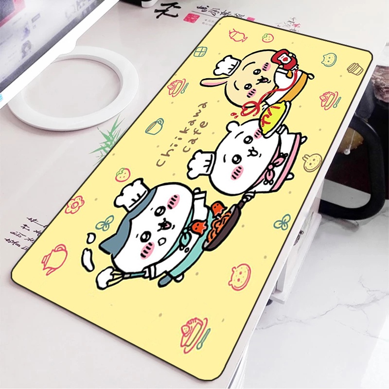 Mouse Pad Cartoon Chiikawa Keyboard Rubber Mat Anime Gaming Mousepad ...