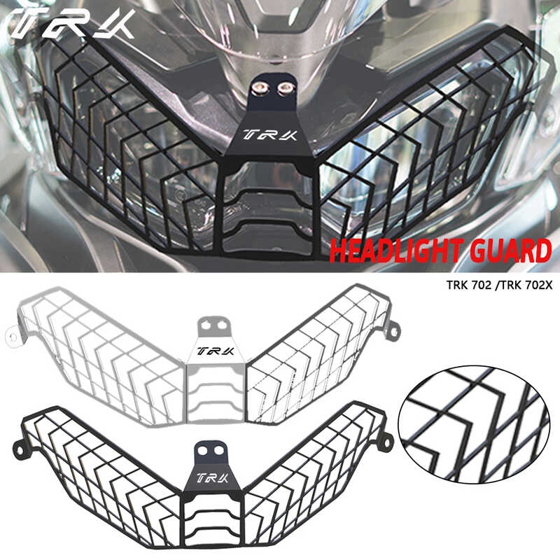 TRK Motorcycle 702 702X Head Lights Protector Headlight Guard Grill ...