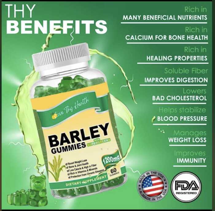 100% Authentic Barley Gummies (60 Gummies) | Weight Loss | Bone and ...