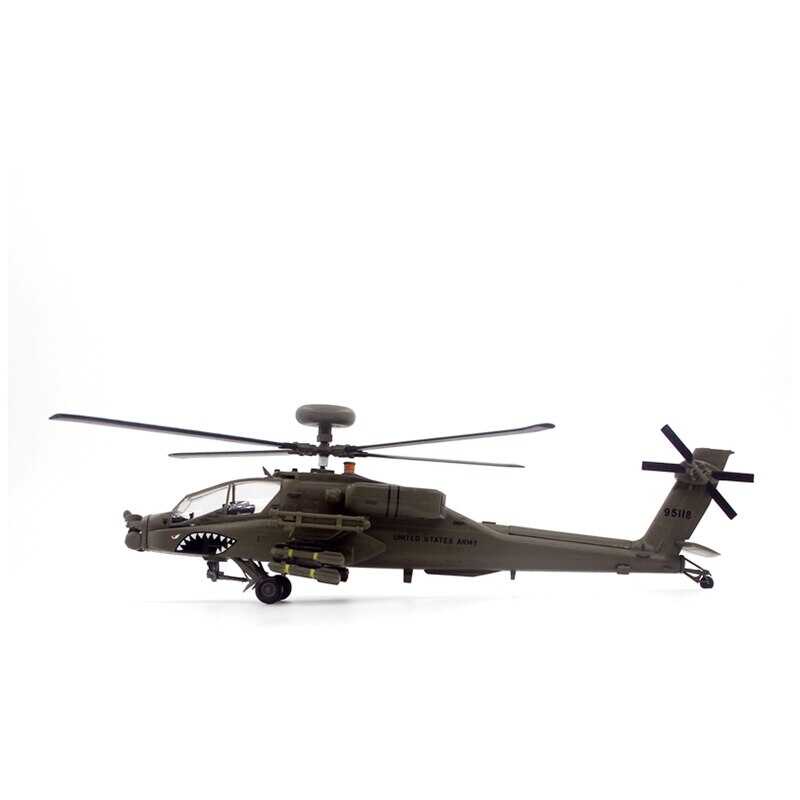 U S Army AH-64D Apache Helicopter Model 1:72 Toy Gift Collection ...