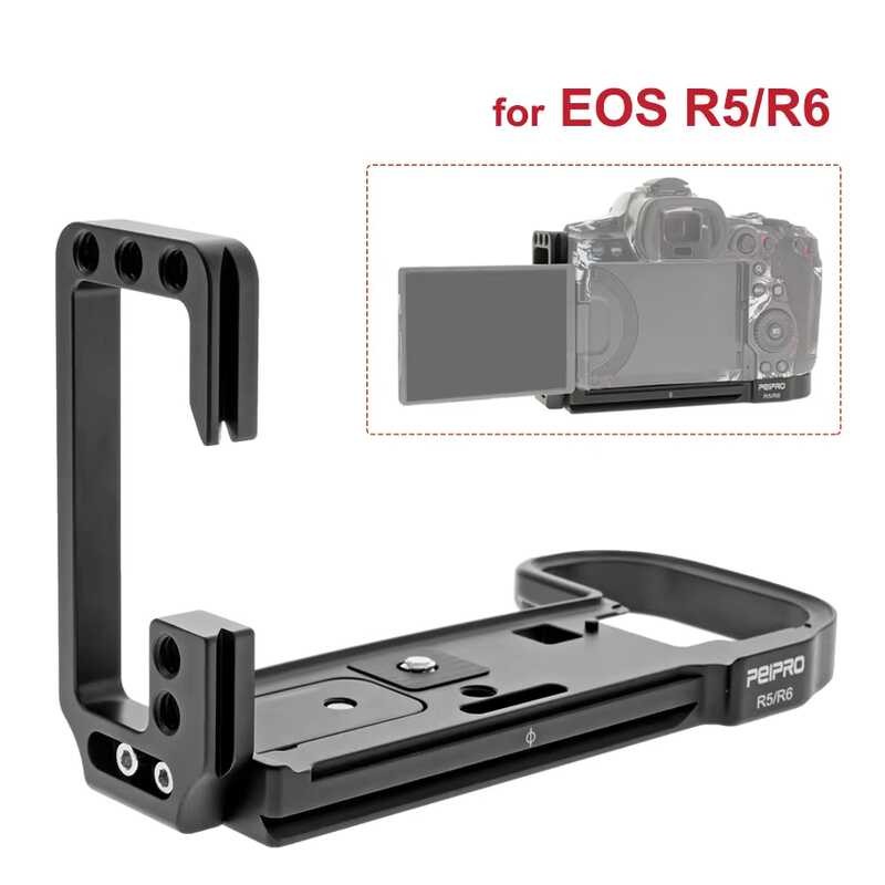 PEIPRO L Plate For Canon EOS R5 R6 Camera L Bracket Arca Swiss Quick ...
