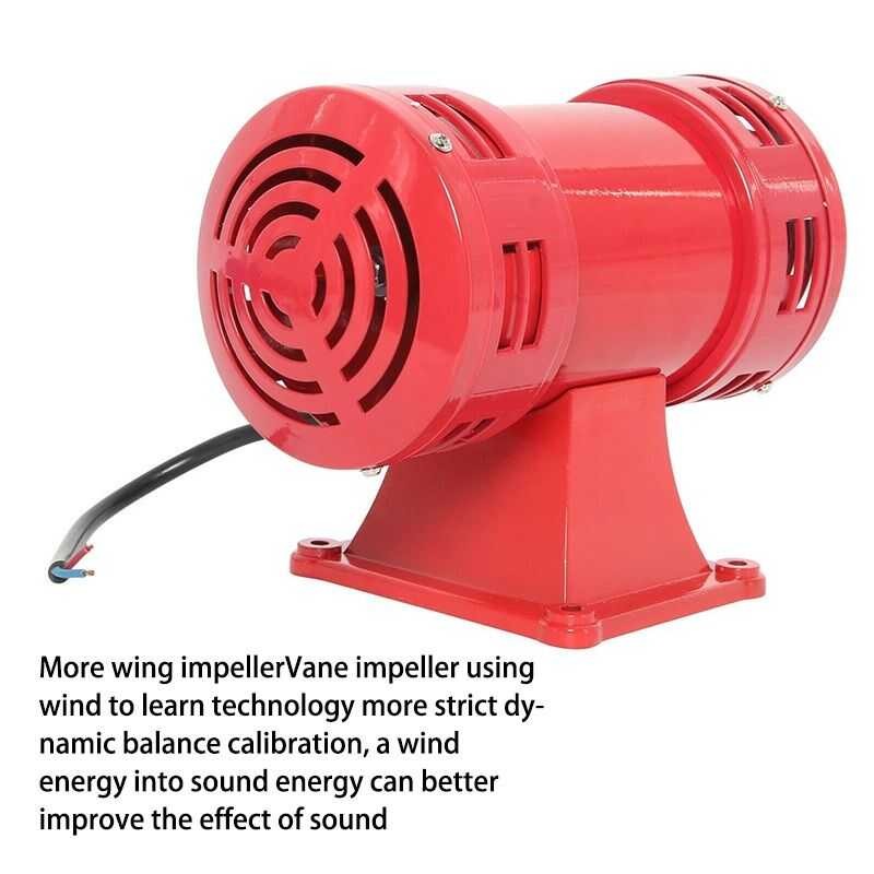Industry MS-490 Security Electric Motor Driven Siren Continuous Alarm ...