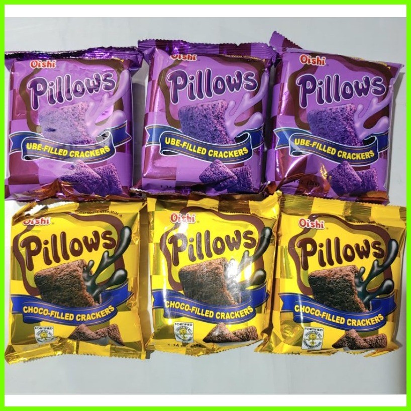 ♂ ⚽︎ 3 Pack Oishi Pillows Ube & 3 Pack Pillows Choco | Shopee Philippines