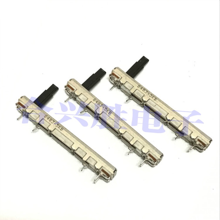 1PCS 6CM Sliding Potentiometer Single B5K Mixer Straight Slide Fader ...