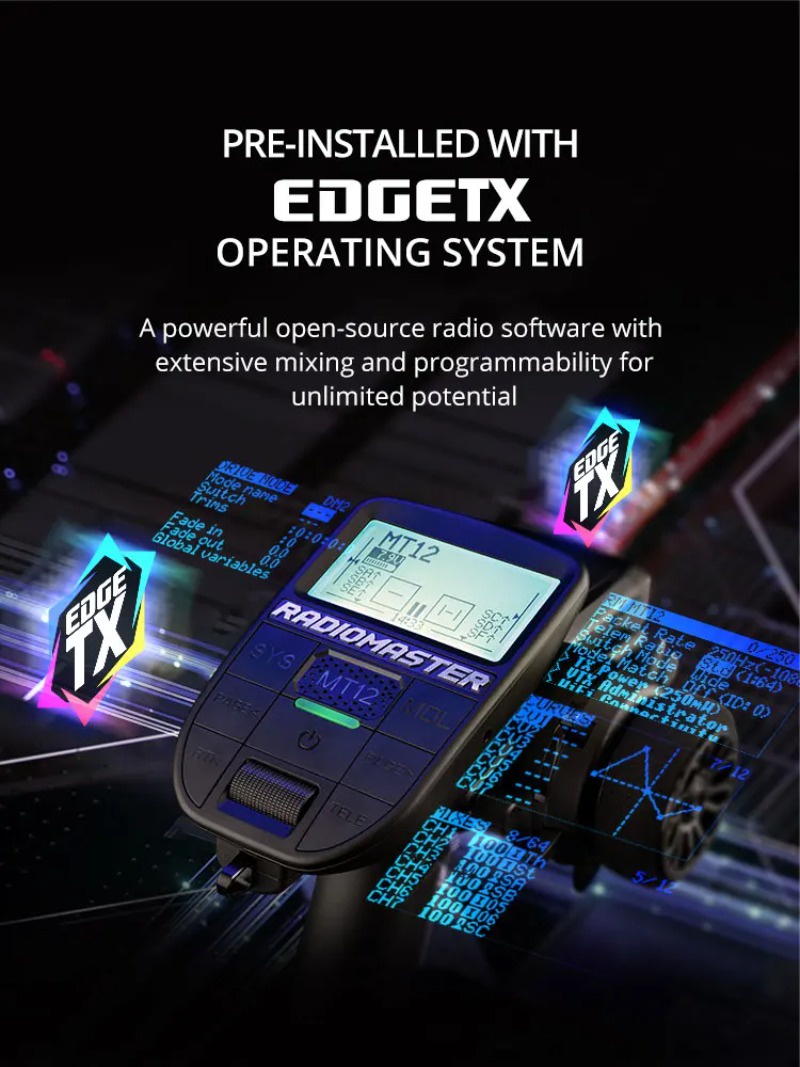 RadioMaster MT12 Gun Control Edgetx open Source 2.4G ELRS Remote ...