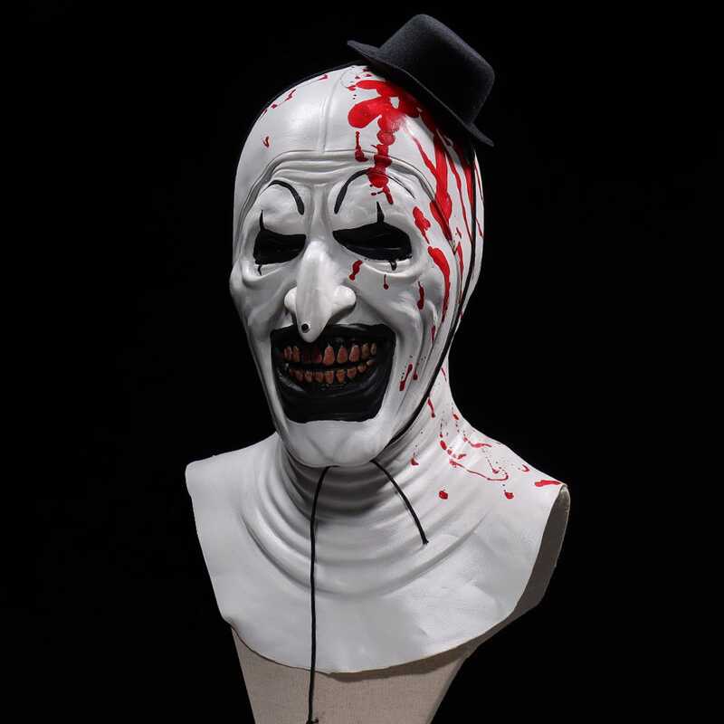 Horror Terrifier Art The Clown Mask Cosplay Creepy Bloody Demon Evil ...