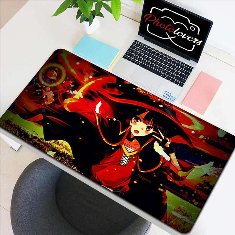 Gaming Pad Konosuba Megumin Large Mouse Kawaii Accessories Mat Pc Gamer ...