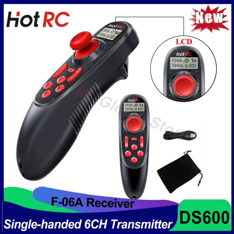 HOTRC Ds-600 Ds600 2.4Ghz FHSS Radio System PWM Remote Controller GFSK ...