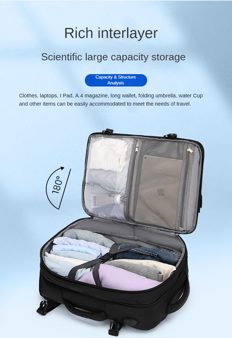 COD 40L Travel bagpack expandable waterproof carry on backpack laptop ...